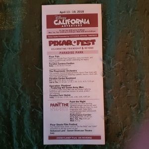 Disney | Other | April 28 Pixar Fest Disneyland Resort Guide Maps ...